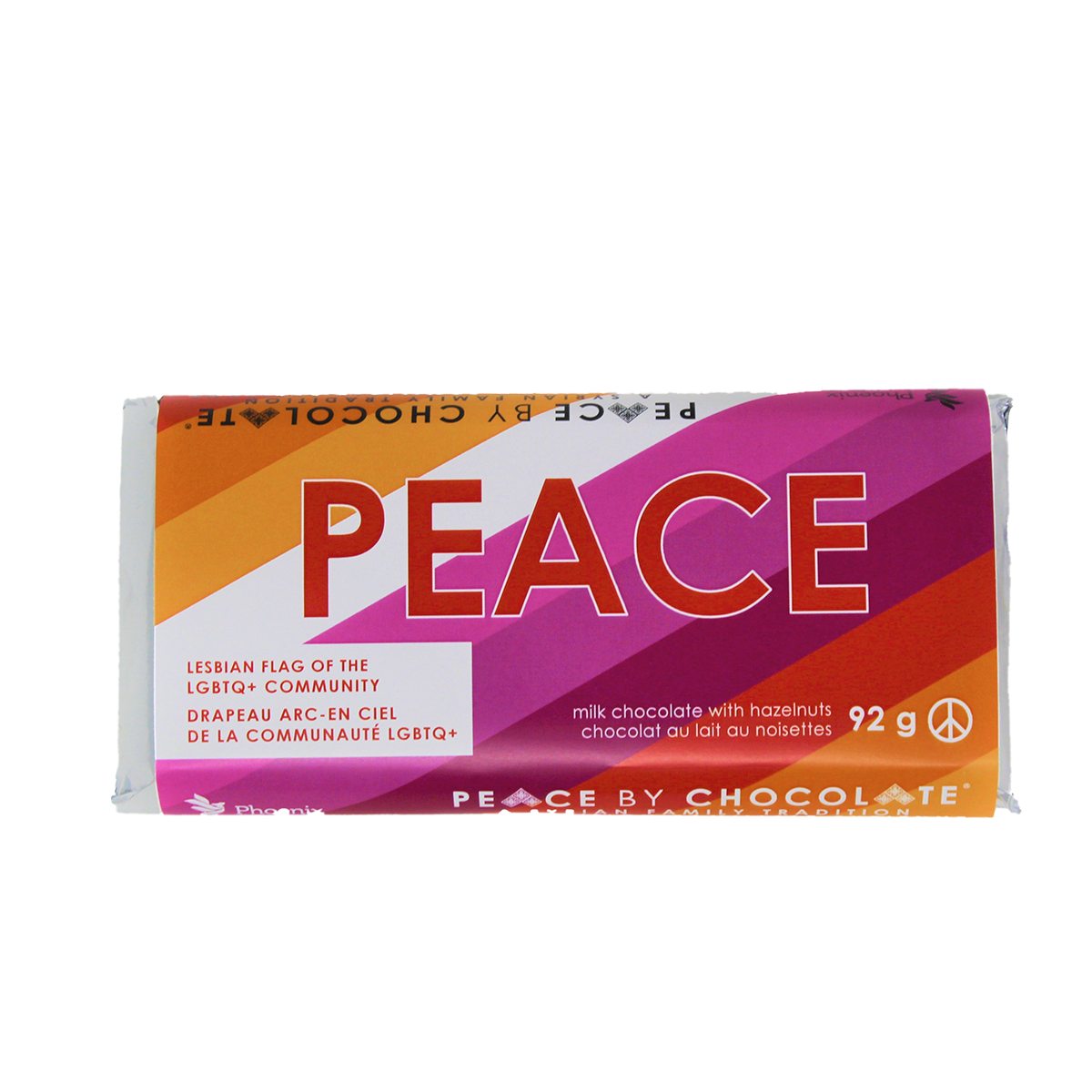 92g Pride Bar Lesbian – Peace by Chocolate