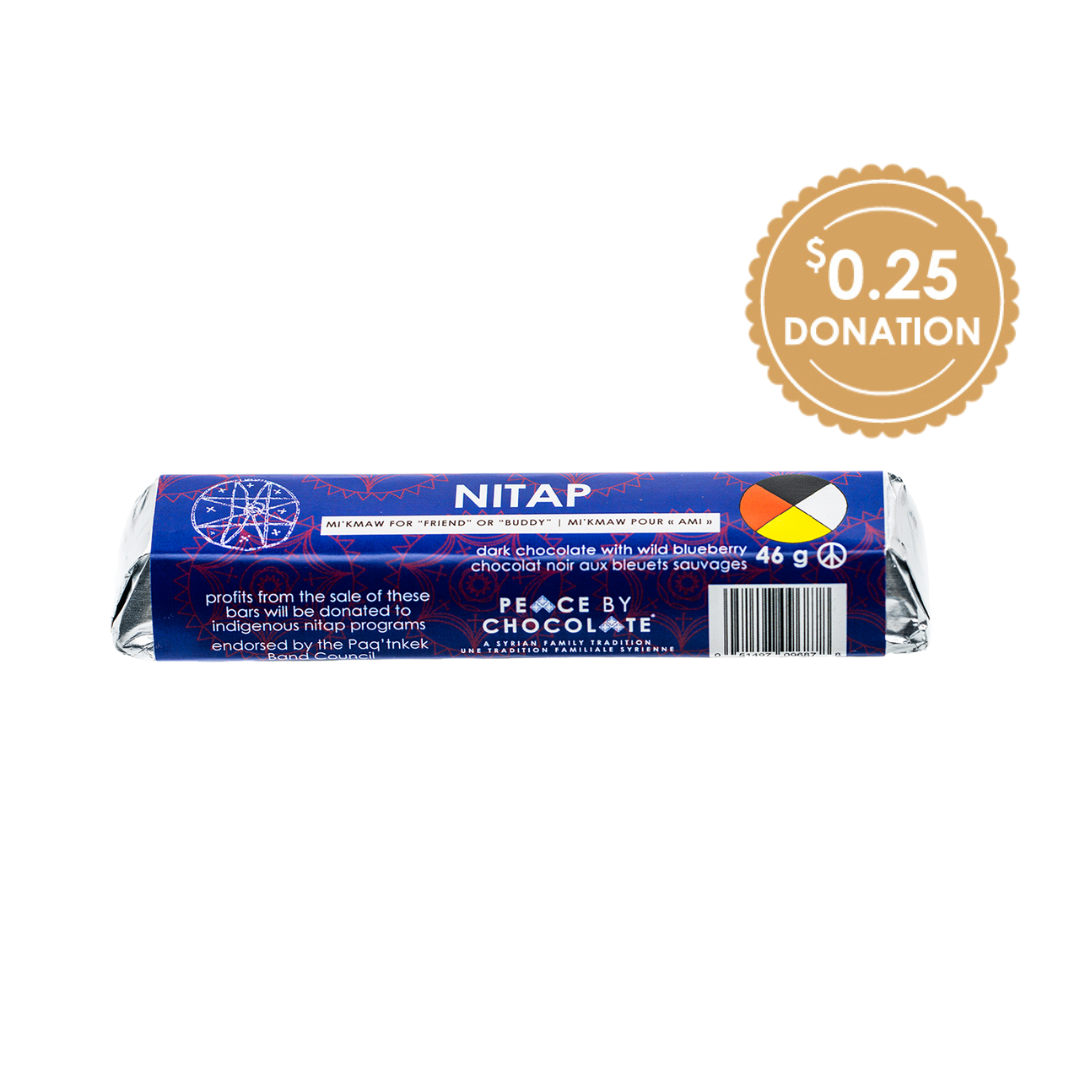 46g Nitap Dark Blueberries bar – Peace by Chocolate