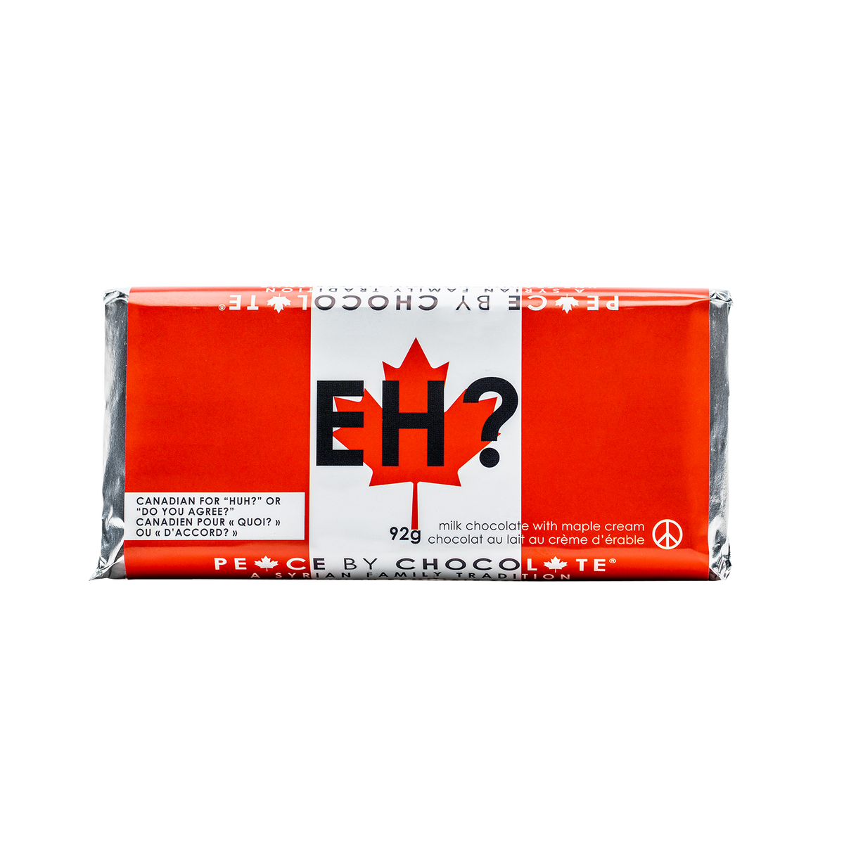 92g Eh Canada Bar – Peace by Chocolate