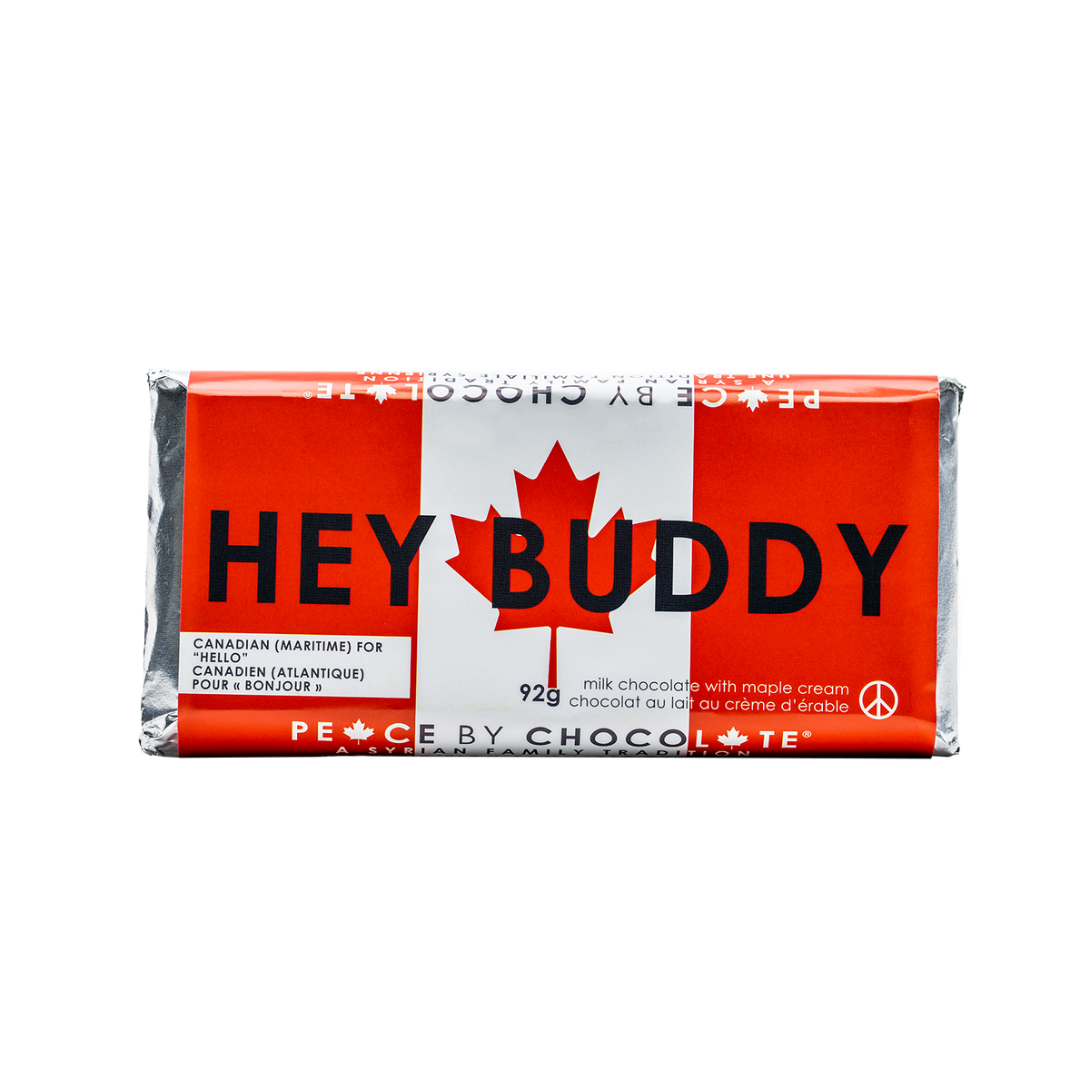 92g Hey Buddy Canada Bar – Peace by Chocolate