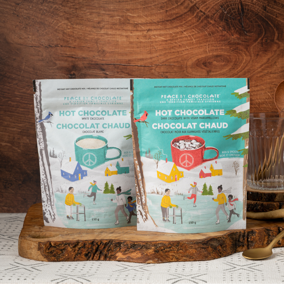 NEW Dark and White Hot Chocolate Bundle – Peace by Chocolate